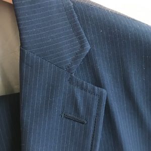 Billy Reid | Suits & Blazers | Billy Reid Navy Blur Pinstripe Suit ...